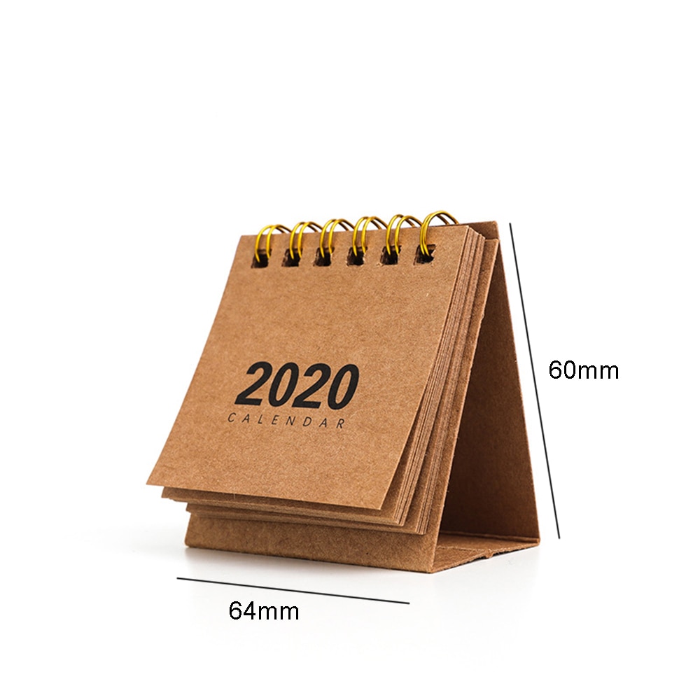 Year Simple Mini Table Calendar Desktop Coil Notep... – Grandado