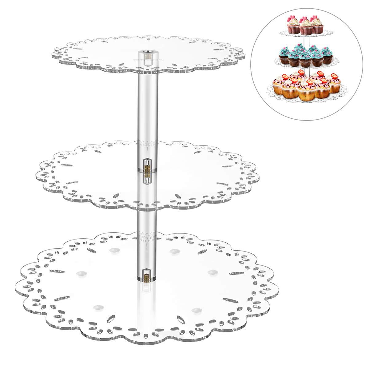 Acrylic Dessert Cake Stand Cupcake Serving Display... – Vicedeal