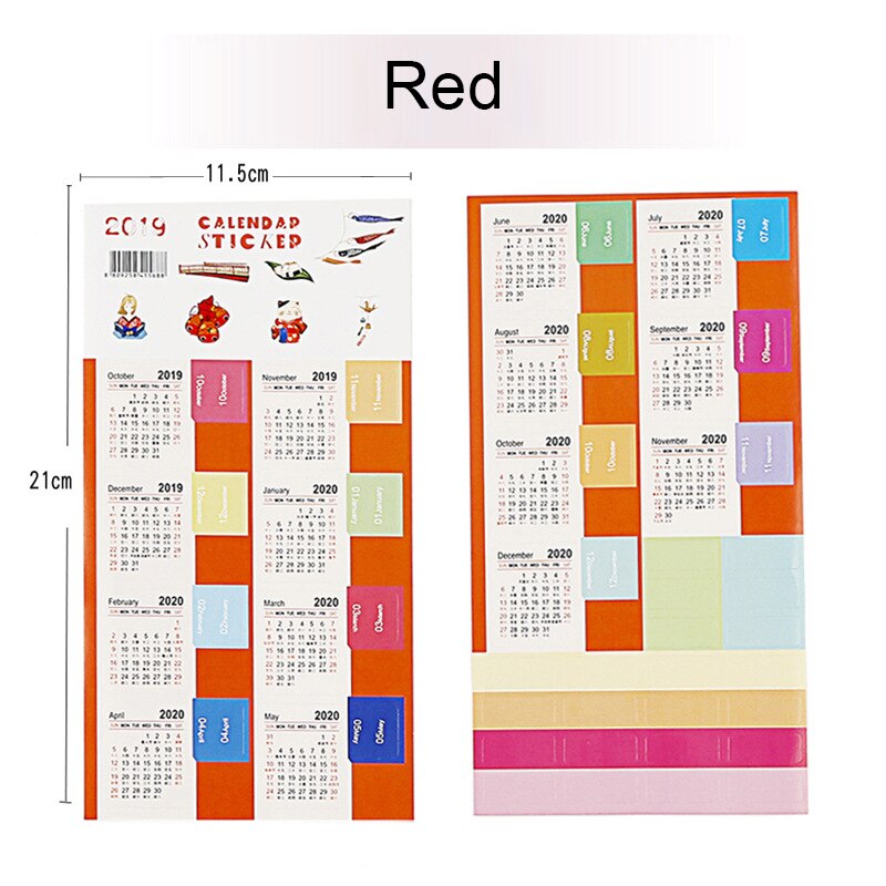 Kalender Stickers Notebook Planner Decoratieve Sti... – Grandado