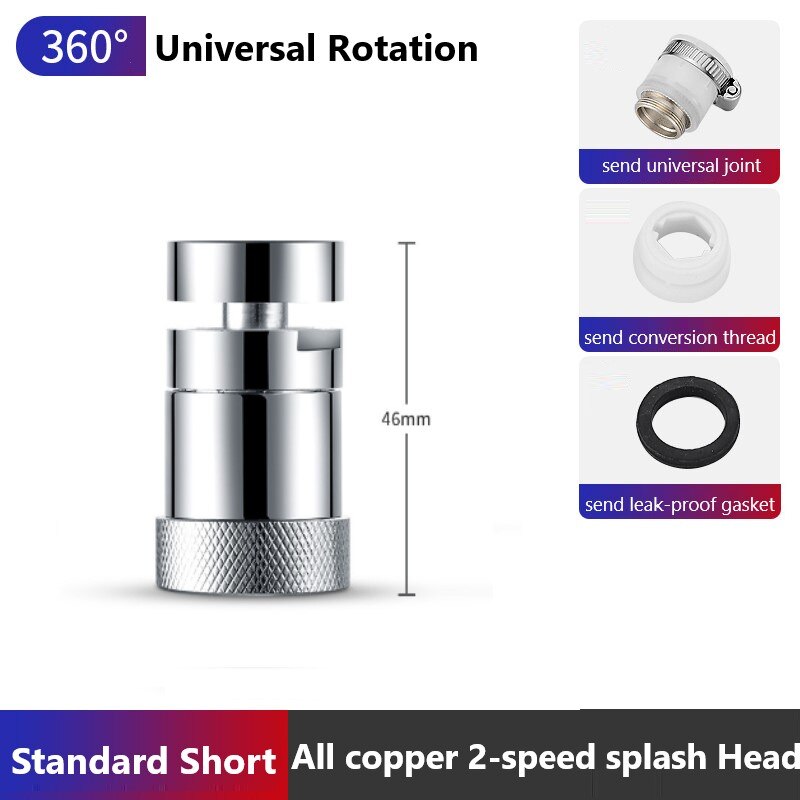 360 Rotatable Bubbler High Pressure Faucet Extende... – Vicedeal
