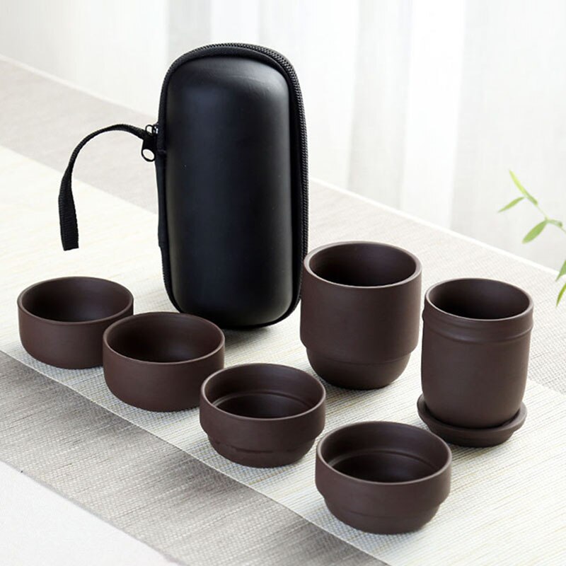 YMEEI Ceramic Tea Set Porcelain Kung Fu Tea Portab... – Grandado
