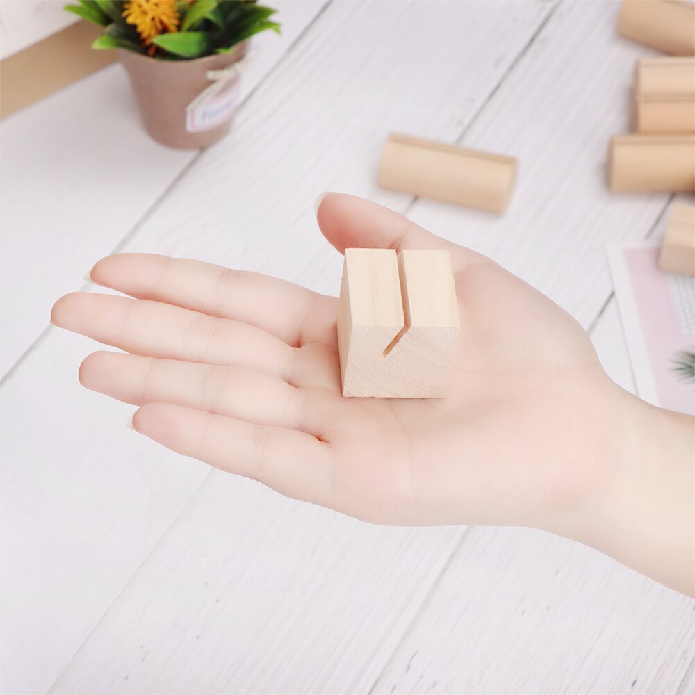 3PC Natural Wood Notes Clips Photo Holder Clamps S... – Grandado