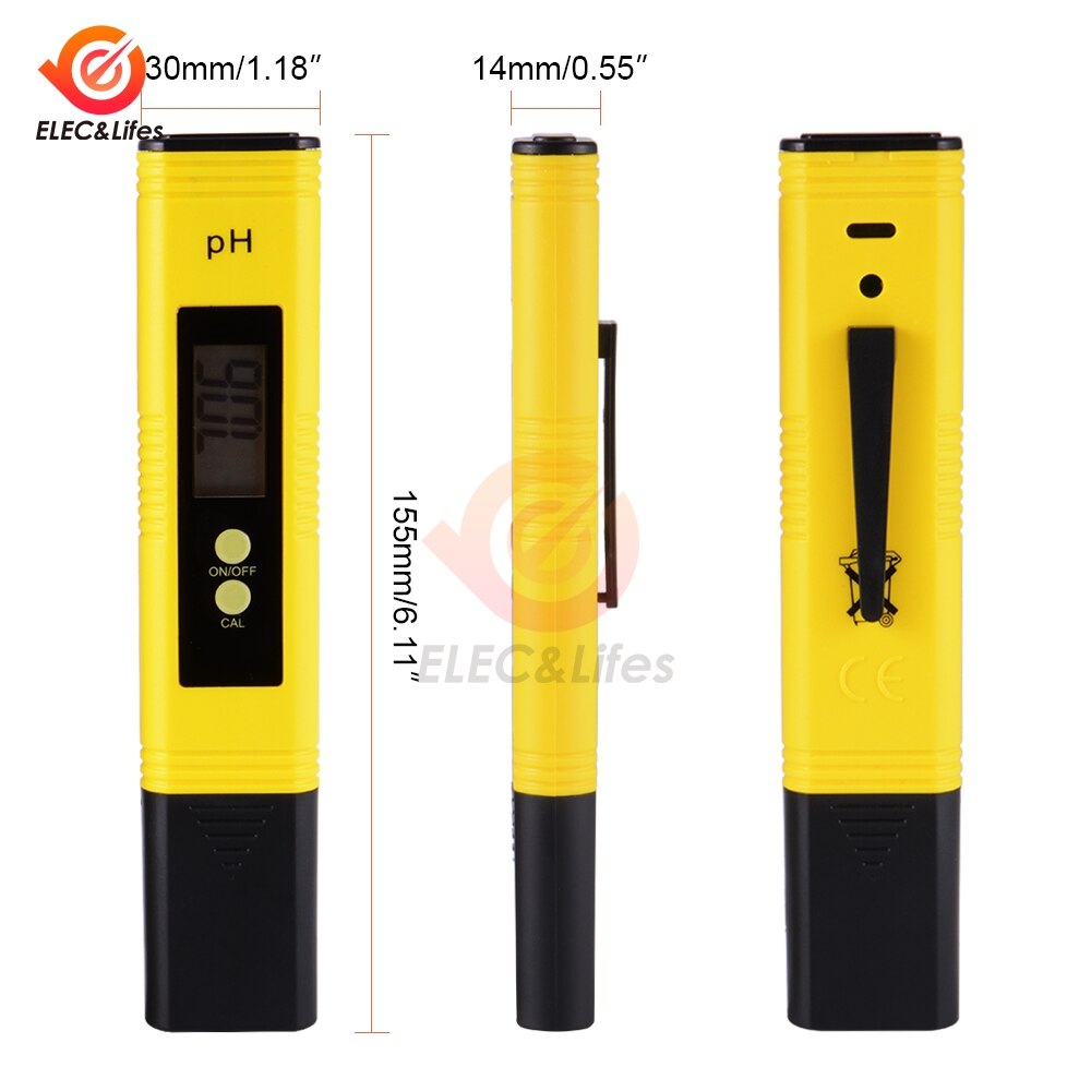 1 Set Portable Digital PH Meter Tester Meter Pen M... – Grandado