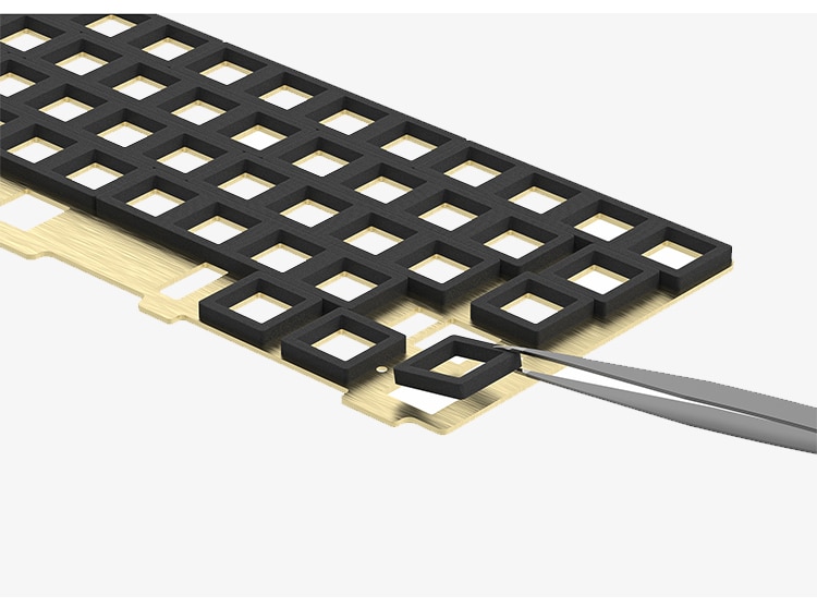 Mechanical keyboard kbdfans plate sound insulation... – Vicedeal