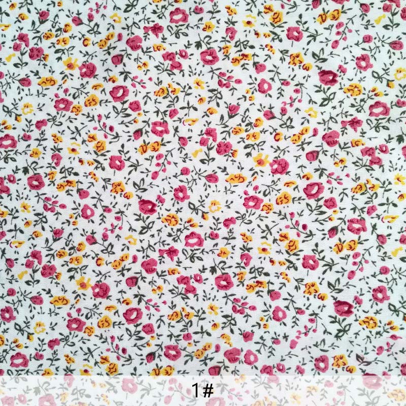 Vintage Naaien Stof Perzik Huid Bloemen Stof Effen... – Vicedeal