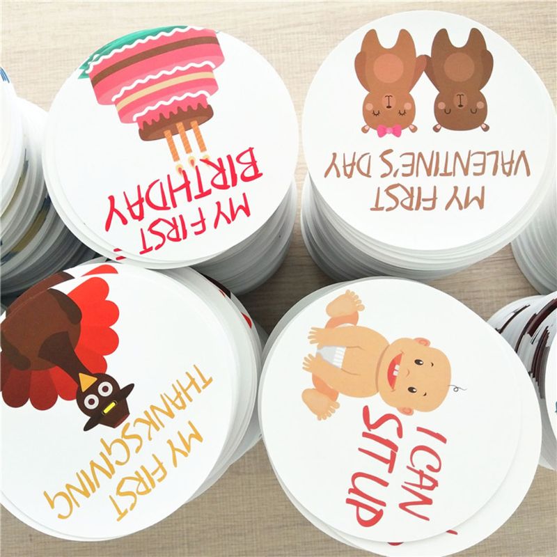 32 PCS Baby Monthly Photograph Sticker Cute Cartoo... – Grandado