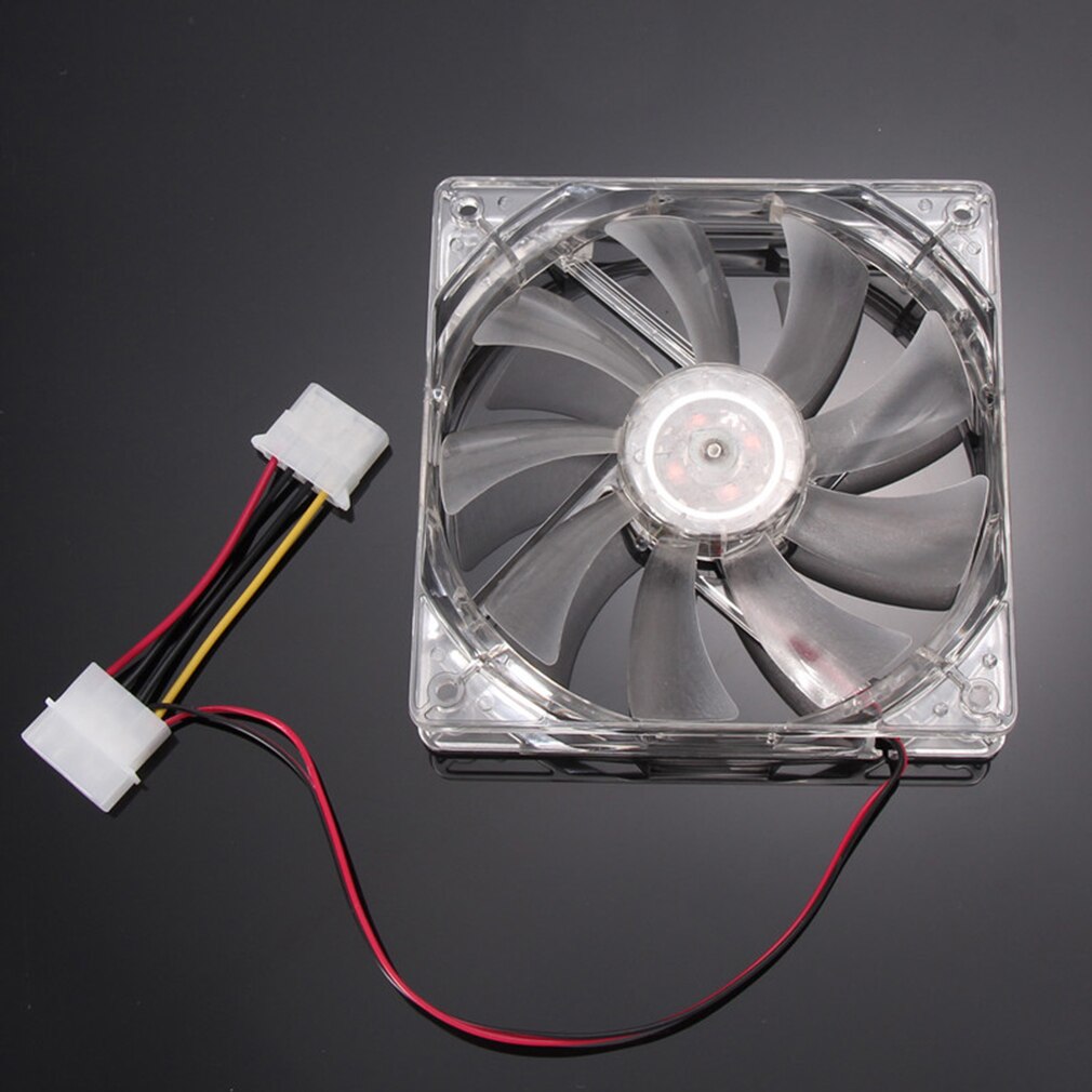 PC Computer Fan Quad 4 LED Light 120mm PC Computer... – Vicedeal