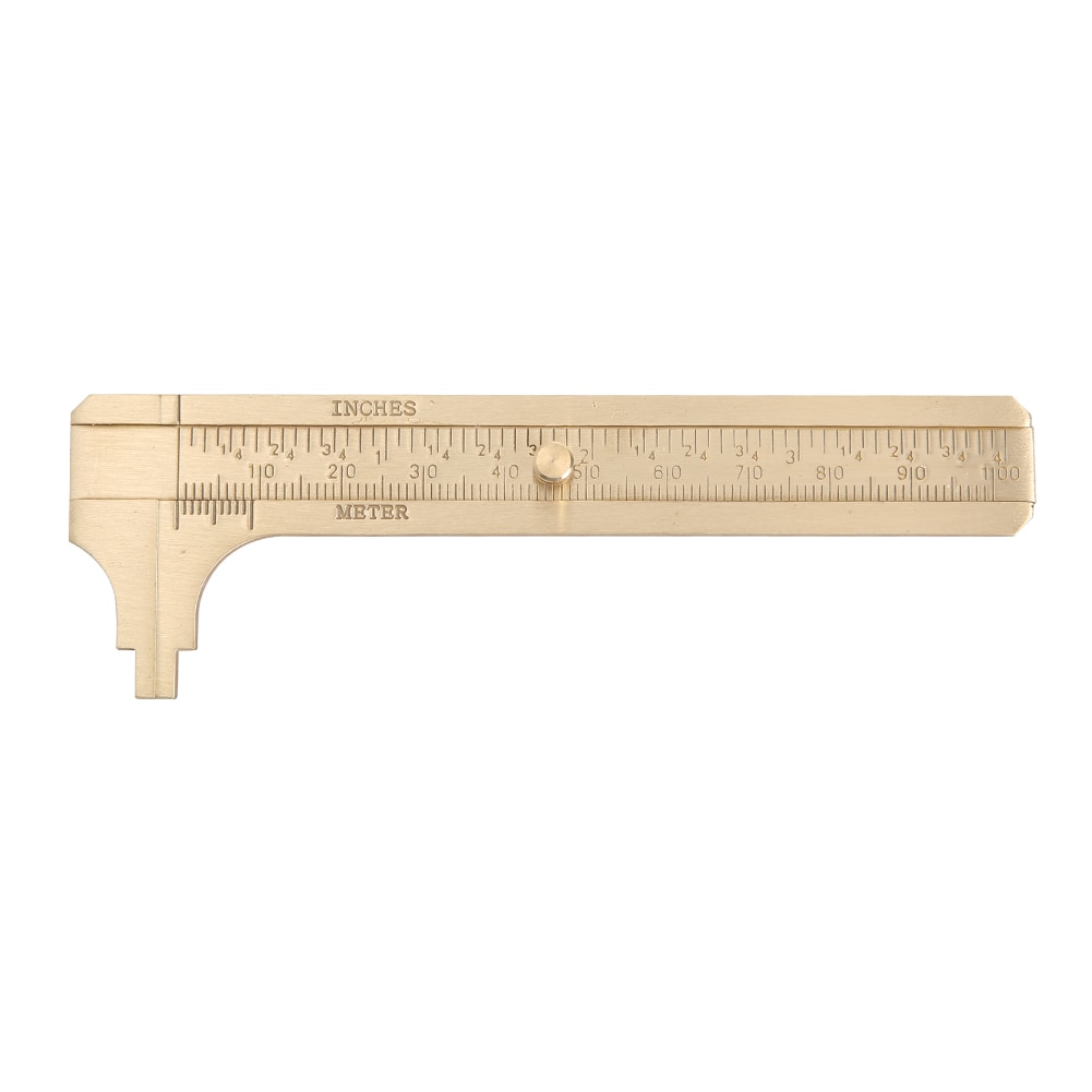 Retro Brass Vernier Calipers Mini Dual-Scale Slidi... – Grandado