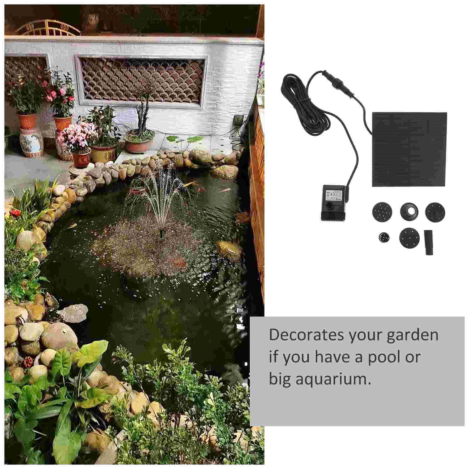 6V 0.8W 150L/H Solar Power Waterpomp Fontein Dompe... – Grandado