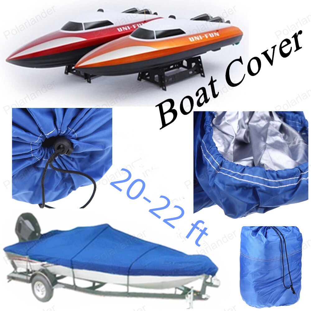 1Peice 20-22ft Heavy Duty Speedboat Boat Cover blu... – Vicedeal