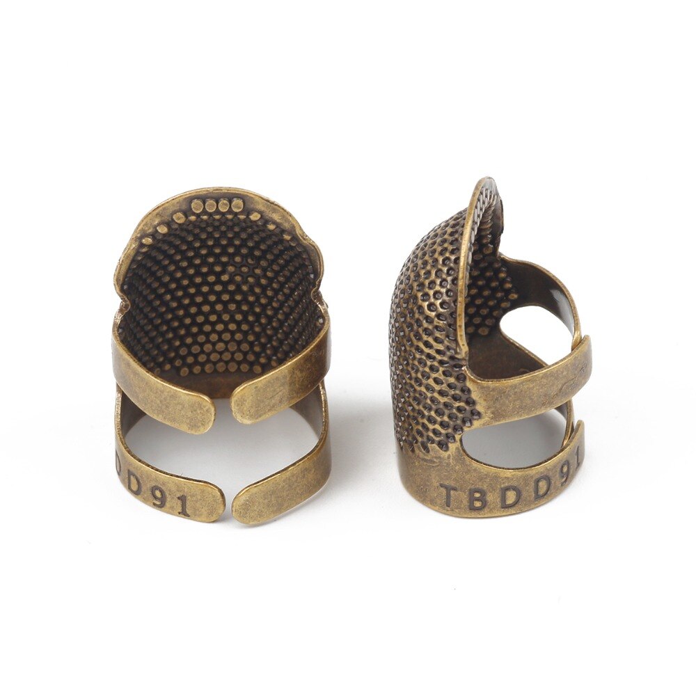 Antique Gold Copper Needle Thimble Finger Protecto... – Grandado