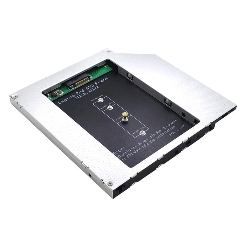 NGFF M.2 M2 2Nd HDD Caddy 12.7mm SATA 3 Optibay Ha... – Grandado