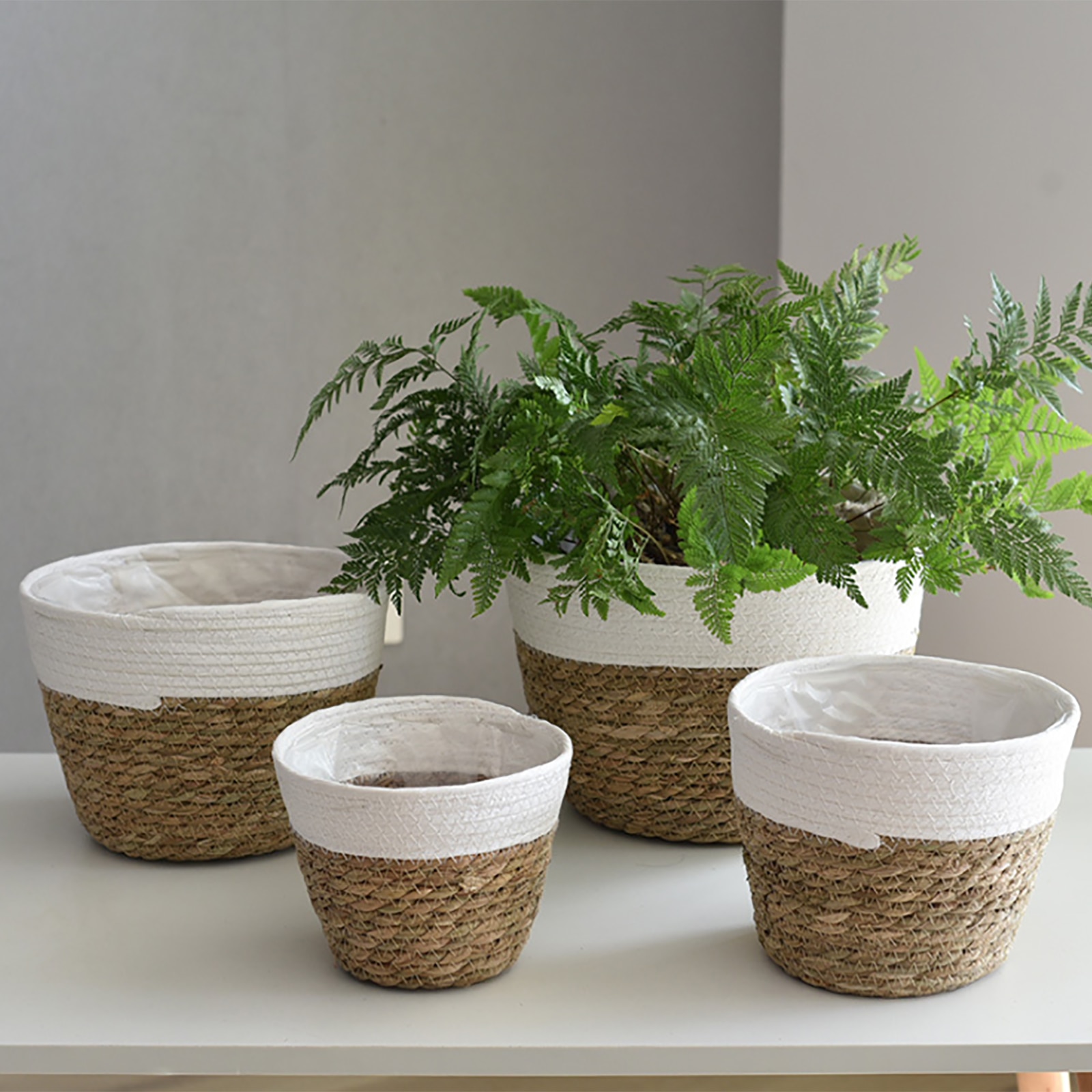 Handmade Rattan Straw Flower Pot Cover Household H... – Vicedeal