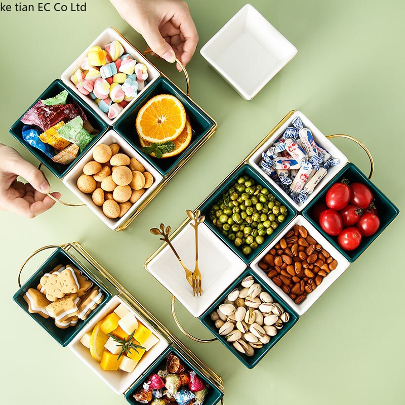 Chinese Stijl Licht Luxe Snack Plaat Keramische Th... – Vicedeal