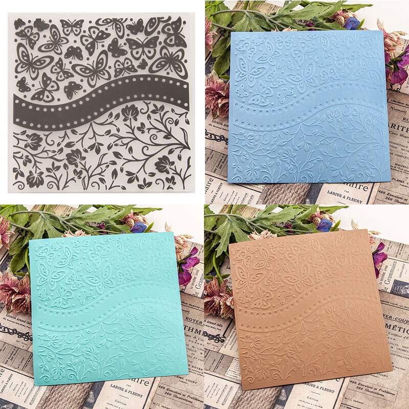 15x15cm Butterfly Plastic Embossing folders for DI... – Vicedeal