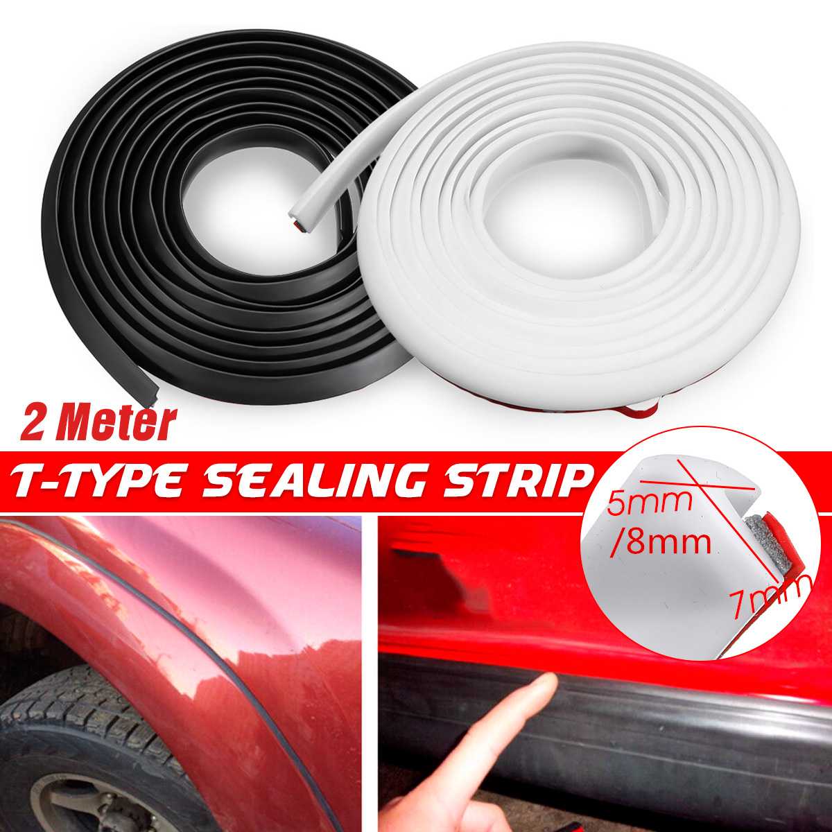 200cm Universal Car Rubber Sealing Strip Small Sla... – Grandado