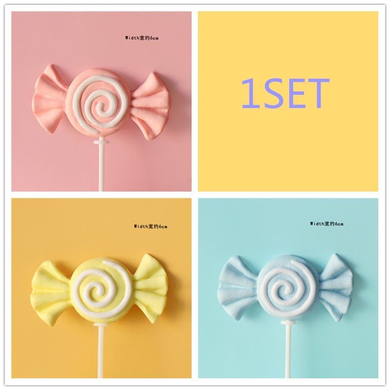 Färgglada lera lollipop godis grattis på födelseda... – Grandado