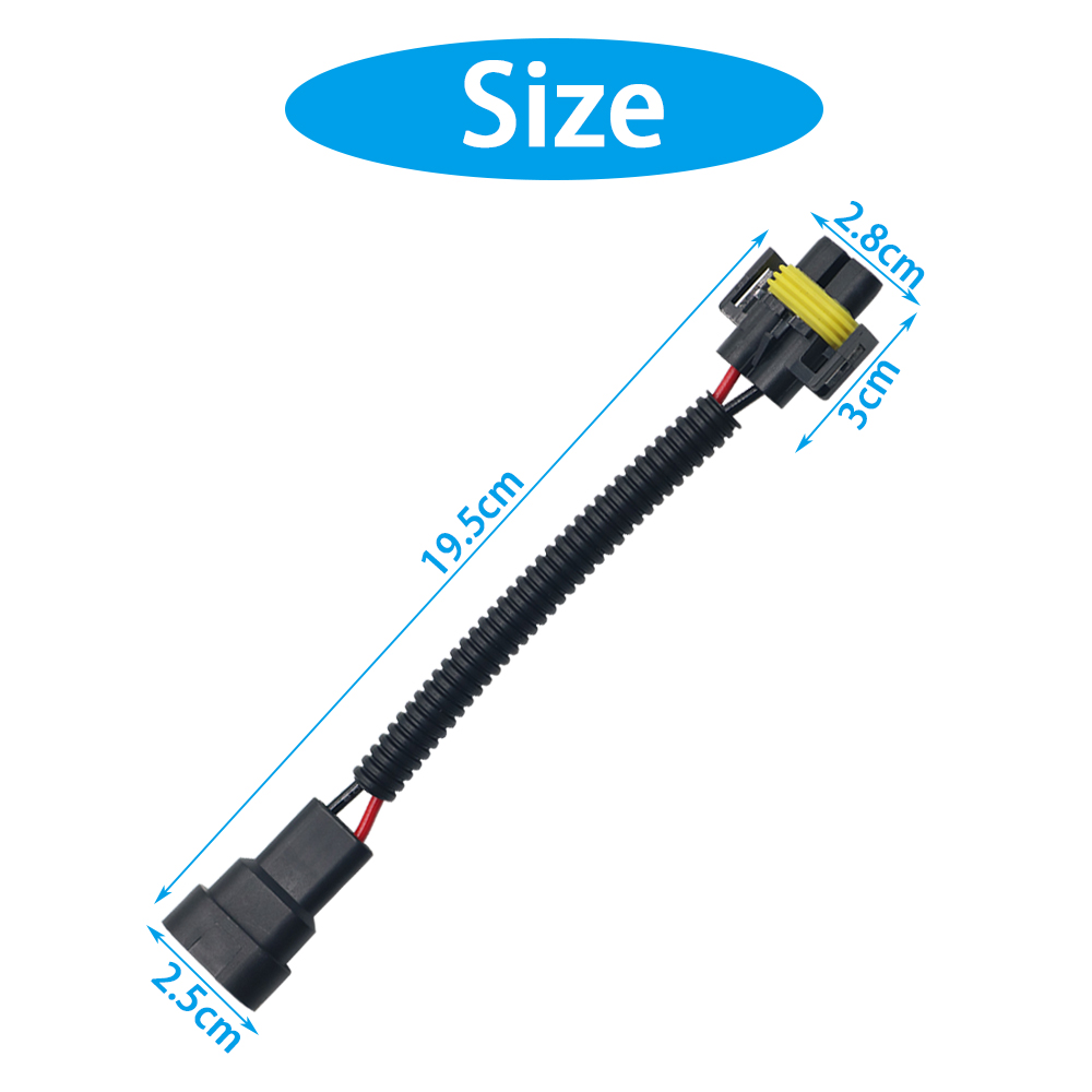 2x 9005 HB3 9006 HB4 To H11 Conversion Connector W... – Grandado