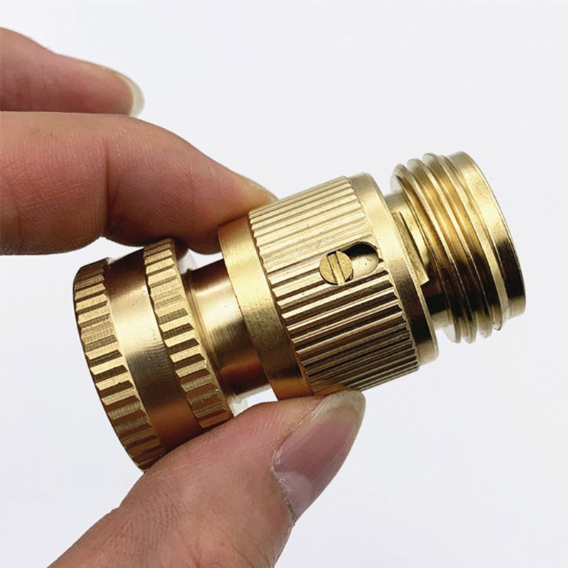 1 Set Quick Connect 3/4 inch Hose Connector Brass ... – Grandado