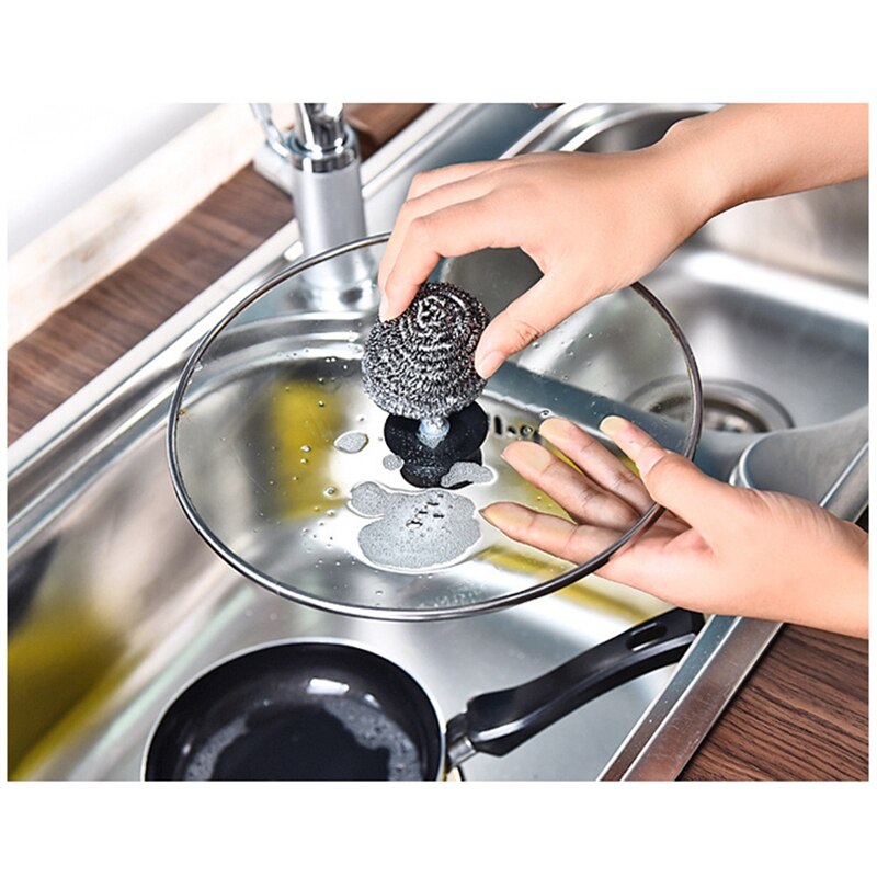 4/6 Pcs Stainless Steel Scrubbers Kitchen Tablewar... – Grandado