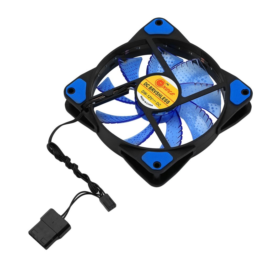 120mm LED Ultra Silent Computer PC Case Fan 15 LED... – Vicedeal