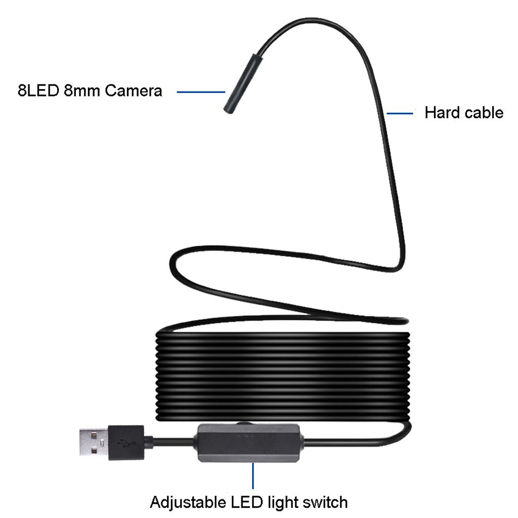 Draadloze Endoscoop 1200P Semi-Rigide Wifi Boresco... – Vicedeal