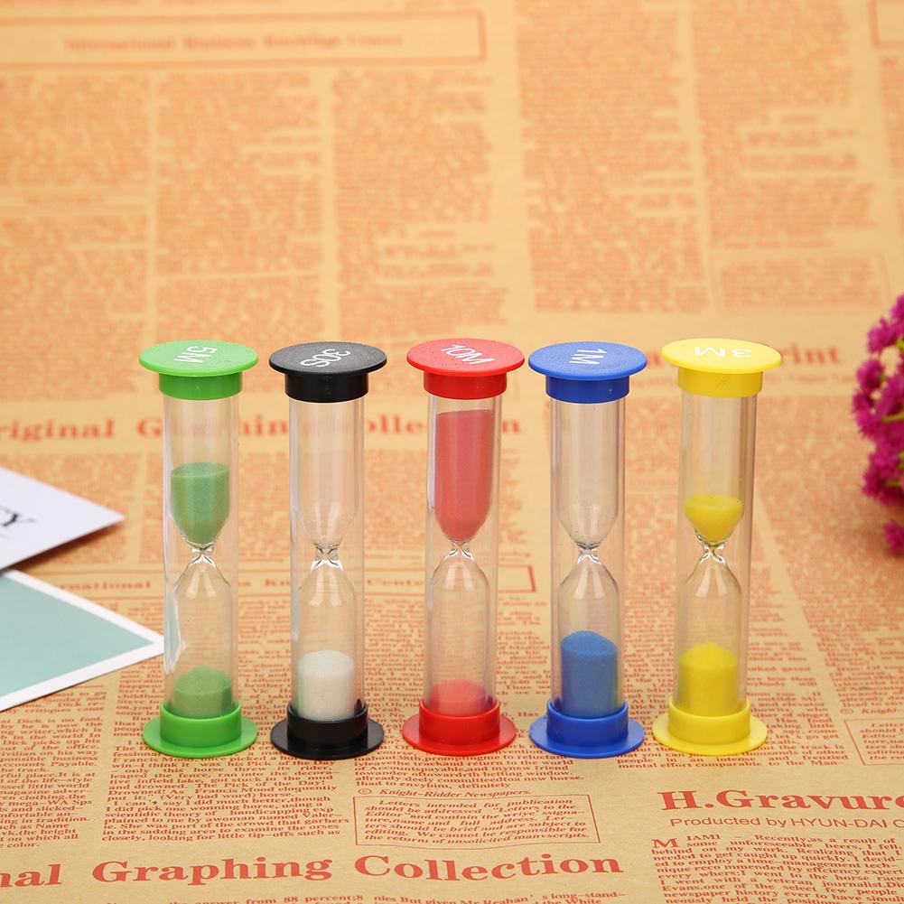5Pcs Mini Hourglass Sandglass 30s/1min/3min/5min/1... – Vicedeal