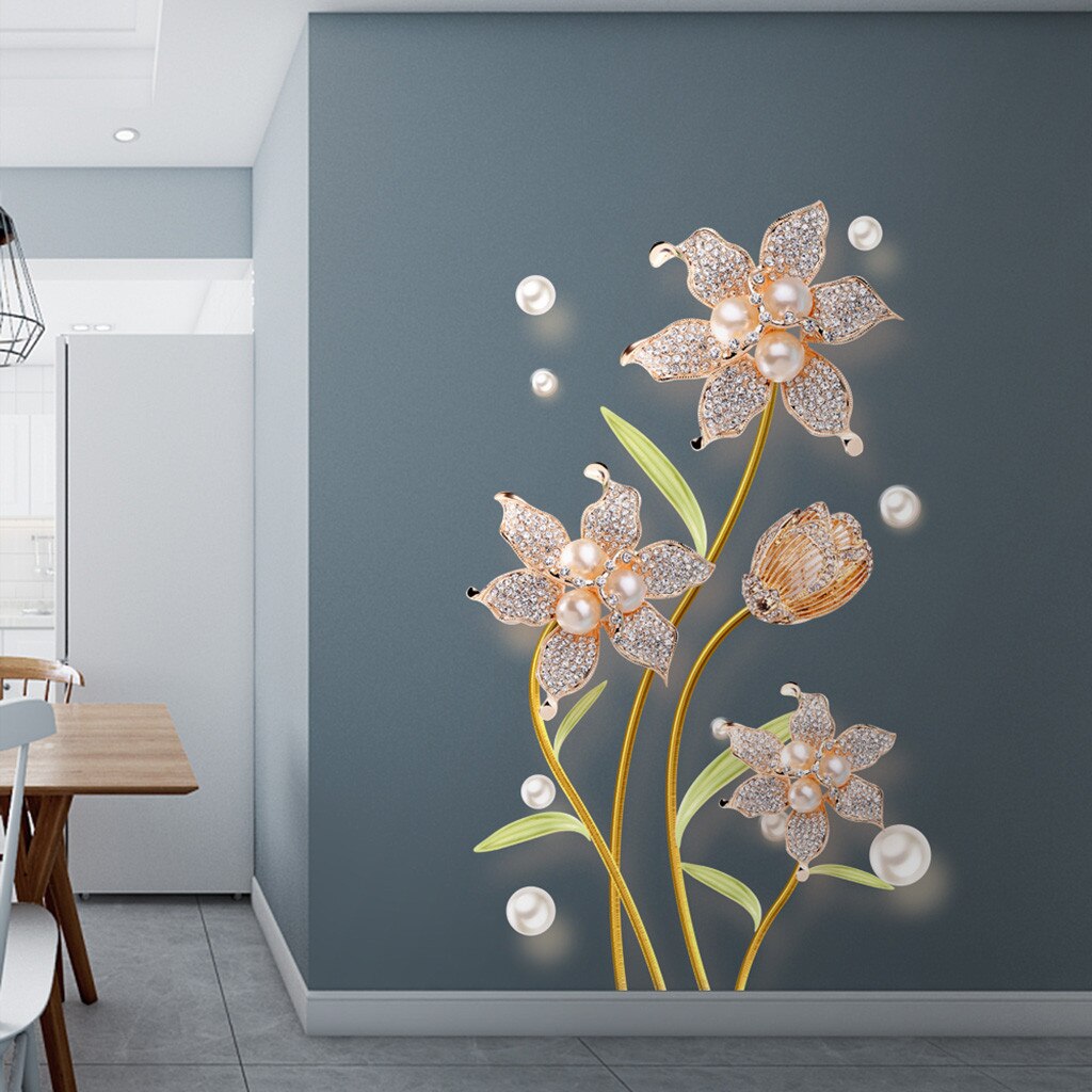 In Stock Wall Stickers Flowers Print Background Se... – Grandado