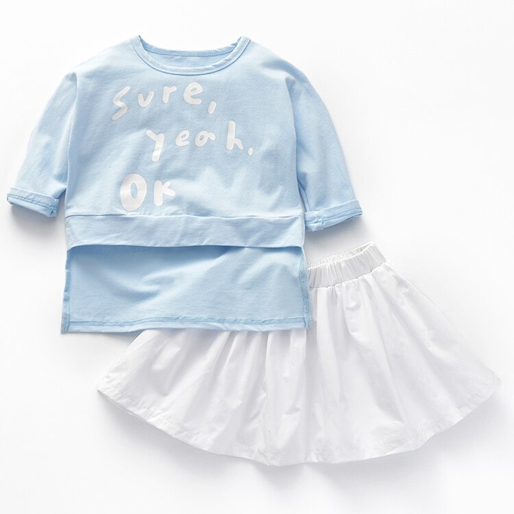 Children Girls Skirt Spring Summer 2 Pieces Sets S... – Grandado