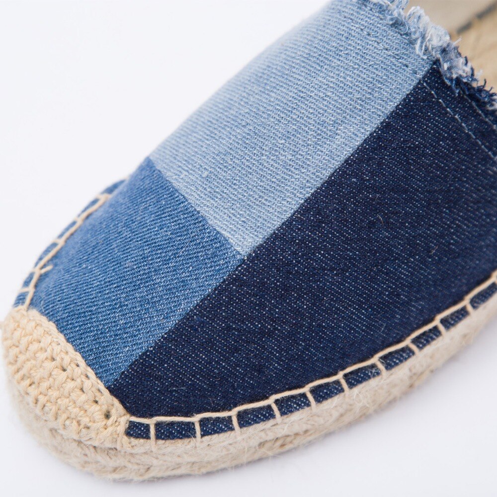 Women's denim cloth slip-on flats loafers brand he... – Grandado