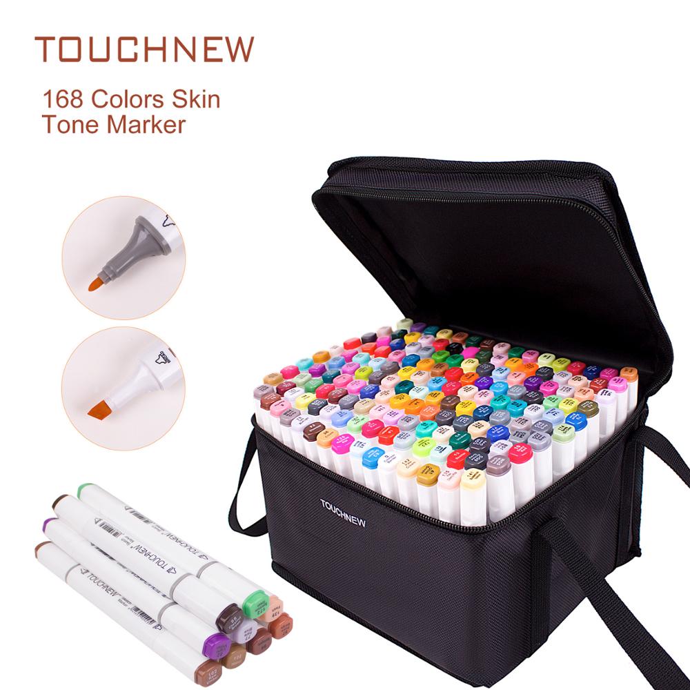 Markers Touchnew 30/40/60/80/168 Kleuren Dual Tip ... – Vicedeal