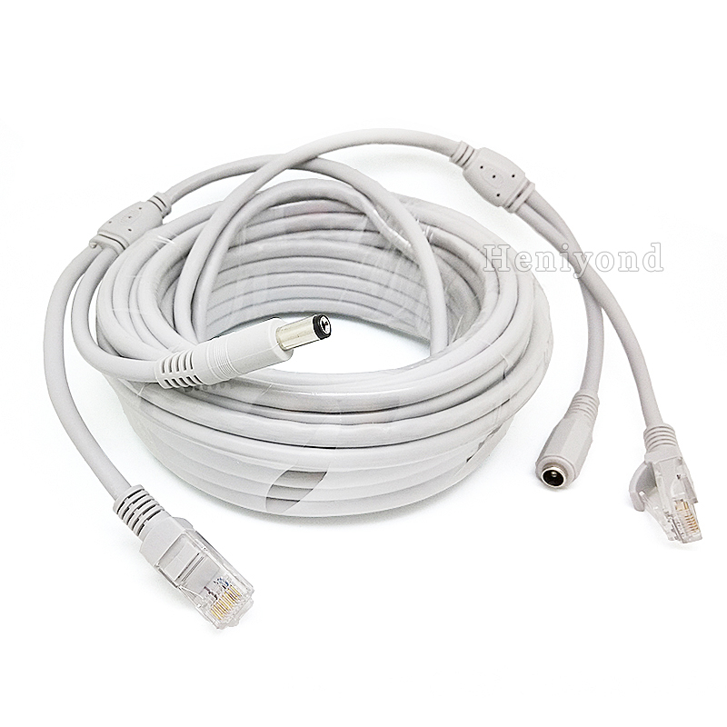 Cabo ethernet rj45 + dc de 10m / 20m / 30m / 40m /... – Grandado