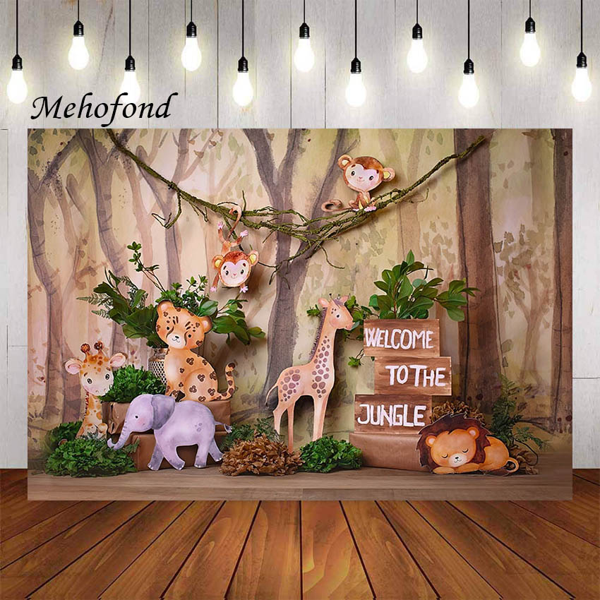 Mehofond Photography Background Jungle Animals For... – Vicedeal