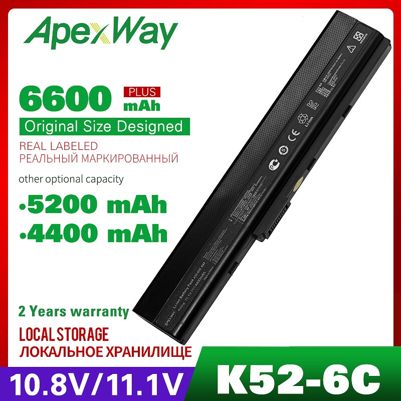 Apexway A31-K52 A32-K52 A41-K52 A42-K52 Laptop Bat... – Grandado