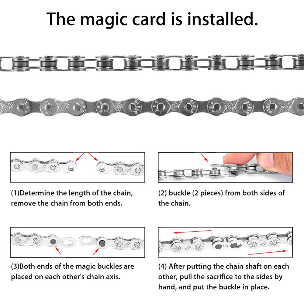 6-7-8/ 9Speed Bicycle Chain Silver Half Hollow Bik... – Grandado