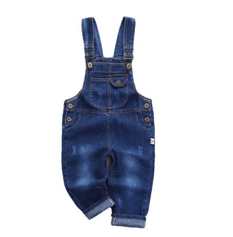 Girls Boys Denim Overalls Kids Overall Jeans For S... – Vicedeal