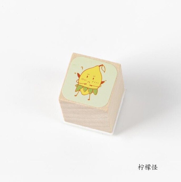 Cute cartoon Fruit series stamp DIY wooden rubber ... – Grandado