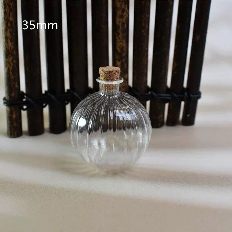 25/30/35mm Stripe Round Glass Spherical Bottle Via... – Grandado