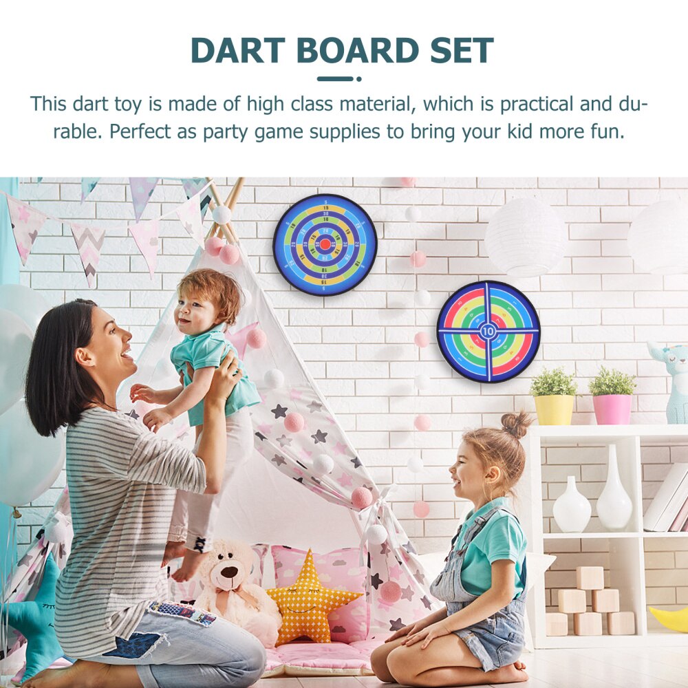 2 Sets Party Target Outdoor Dart Board Game for Bo... – Grandado