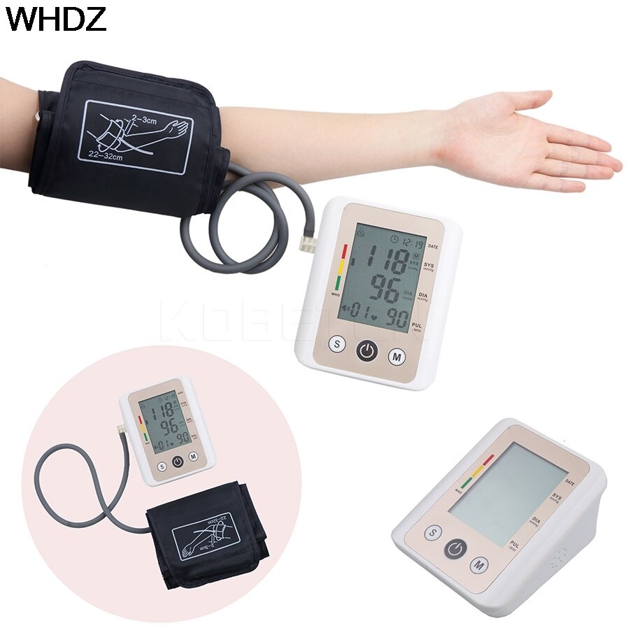 Heart Beat Meter Machine Digital Upper Arm Blood P... – Grandado