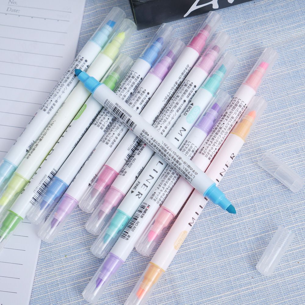 12 Stks/set Japanse Mildliner Pennen Milde Liner D... – Grandado