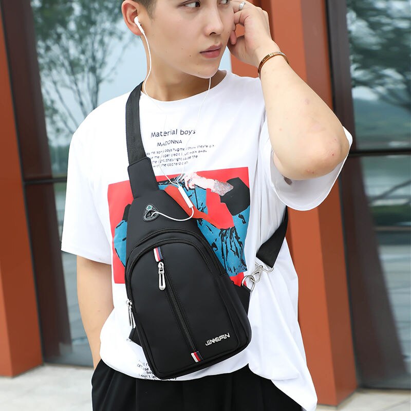 Chest bag men's bag shoulder sports casual messeng... – Grandado