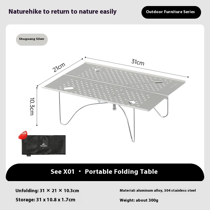 Naturehike Outdoor MINI Folding Table Aluminum All... – Grandado