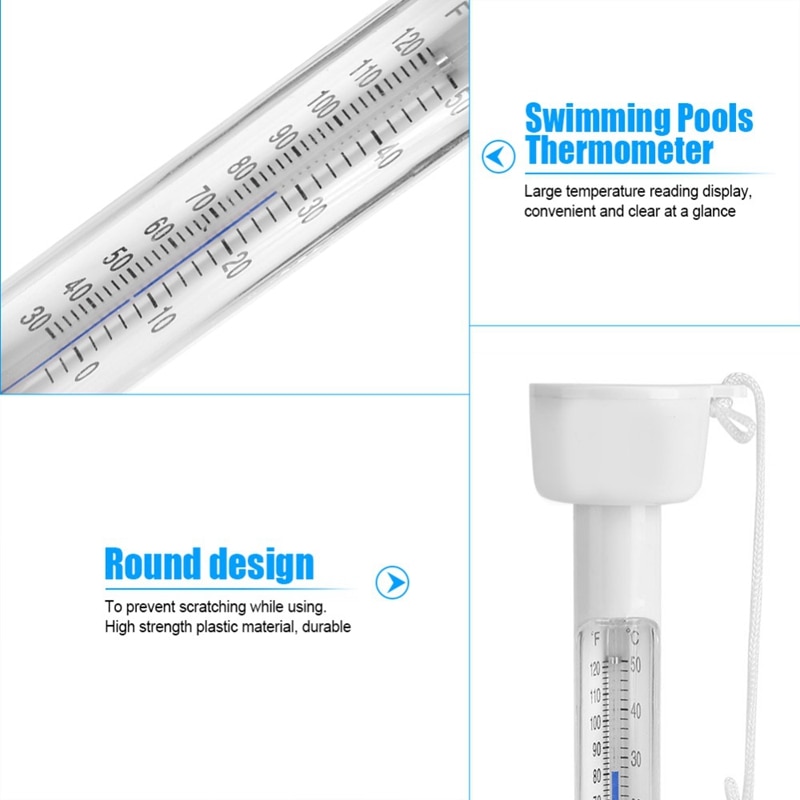 Floating Thermometer Baby Pool Thermometer Outdoor... – Grandado
