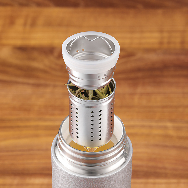 Premium Ceramic Inner Tea Thermos Bottle Double Wa... – Grandado