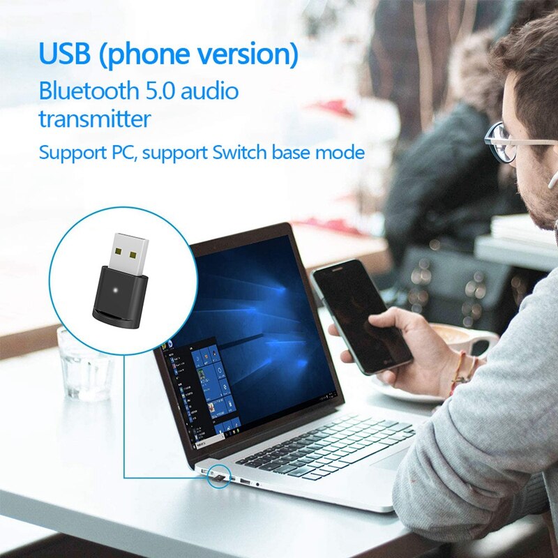 Bluetooth Adapter USB Bluetooth 5.0 Transmitter Fr... – Vicedeal