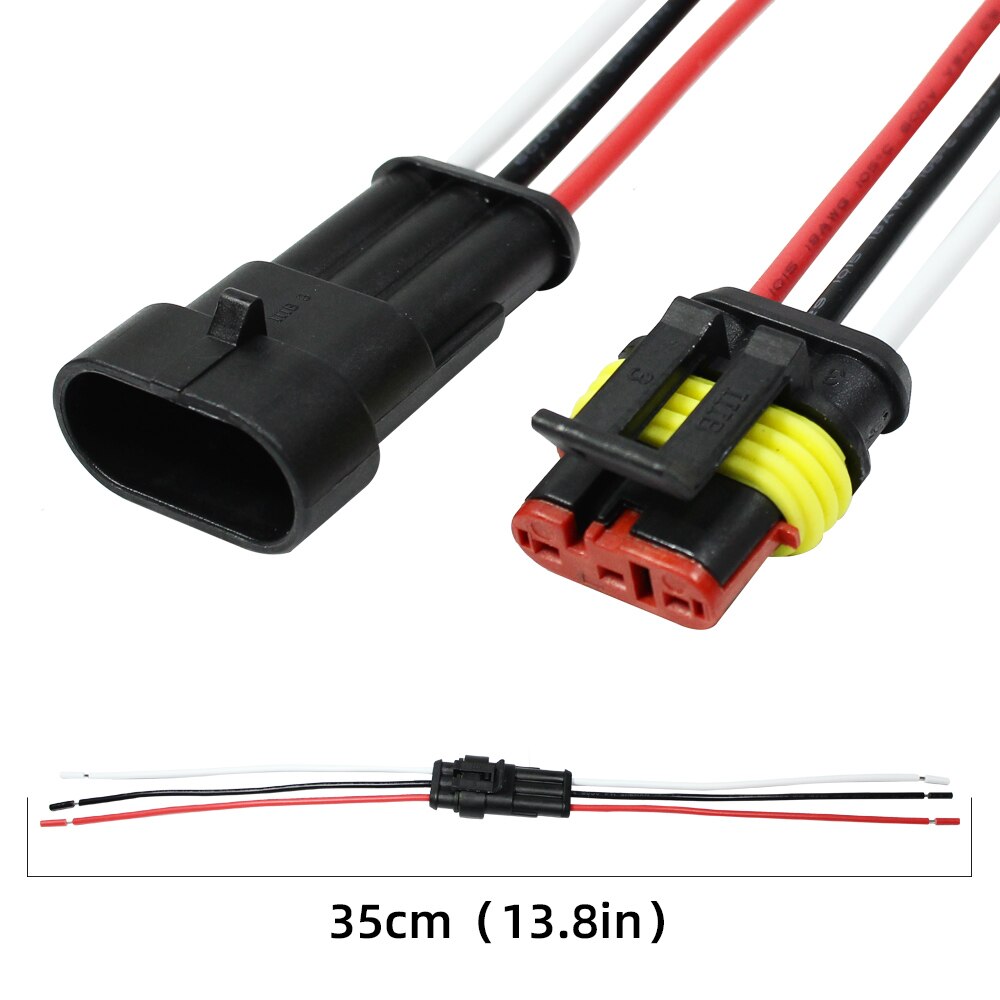 YUNPICAR 3 Pin Way Auto Waterdichte Elektrische Co... – Vicedeal