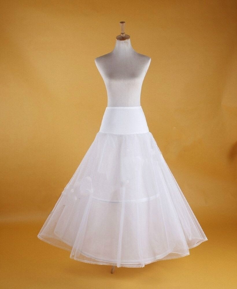 Wedding Bridal A Line Hoepel Wit Prom Petticoat Cr... – Grandado