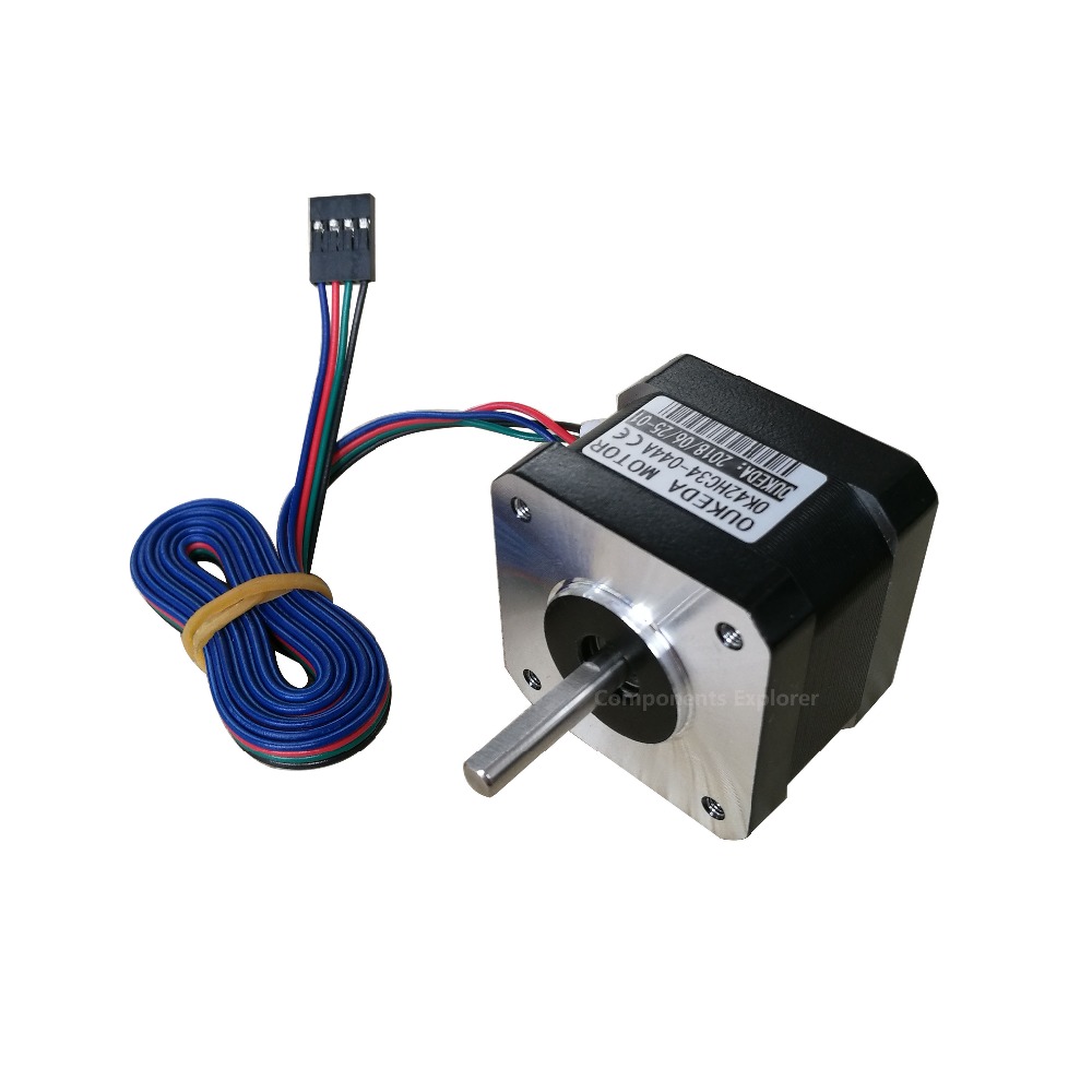 Nema17 stepper motor 12V 0.28Nm 0.4A 42 motor 42BY... – Vicedeal