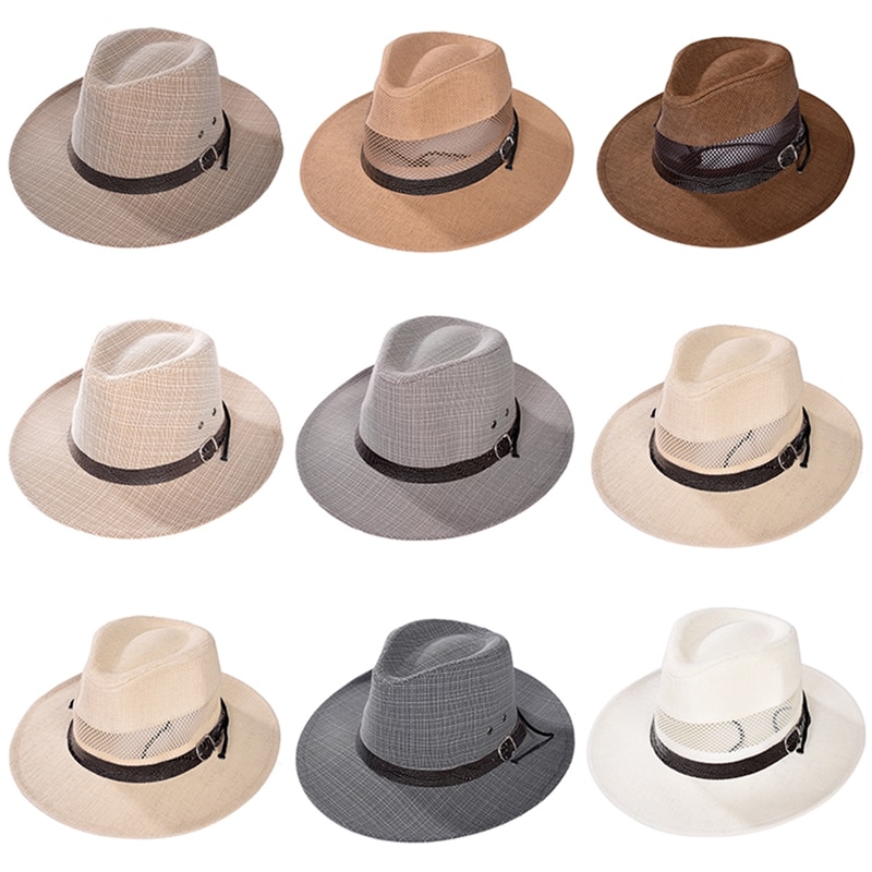 Imixlot Summer Men Straw Cowboy Hat Retro Classic ... – Grandado